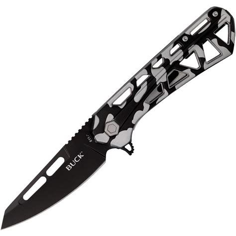 Buck Folding Knife Trace Ops Tanto Camo Army Surplus Military Range