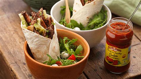 Fajitas ”bbq” Strimlet Biff Og Sopp Old El Paso