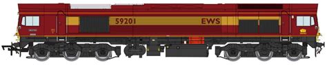 Dapol 4d 005 005 Class 59 59201 Ews Vale Of York Diesel Rails