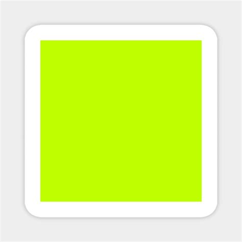 Bitter Lime Neon Green Yellow Solid Color Neon Green Magnet Teepublic