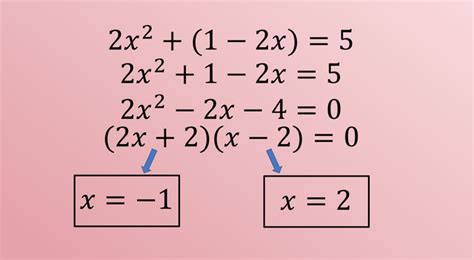 Quadratic Simultaneous Equations Maths Edexcel Gcse Higher