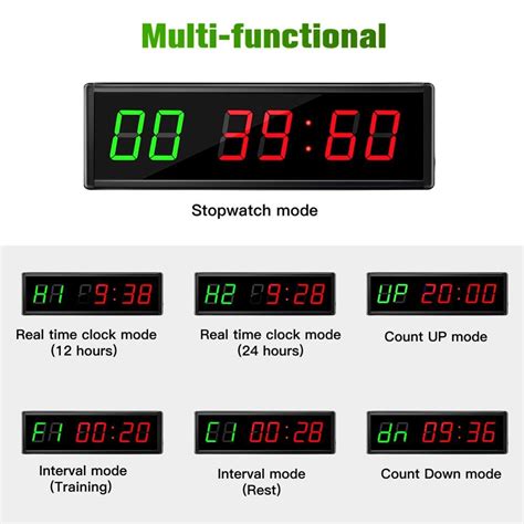 1 5inch 6 Digit Led Timer Boxing Gym Crossfit Taba Grandado