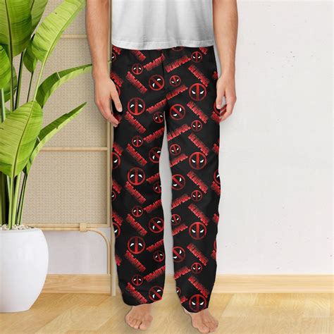 Funny Deadpool Pajama Pants Superhero Pajama Pants Trending Deadpool