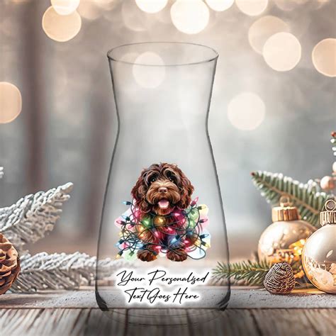 Personalised Cockapoo In Christmas Lights By Floppsie Moppsie