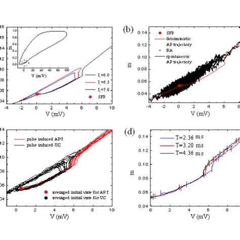 Color Online The Phase Plane Analysis For The Response Properties Of