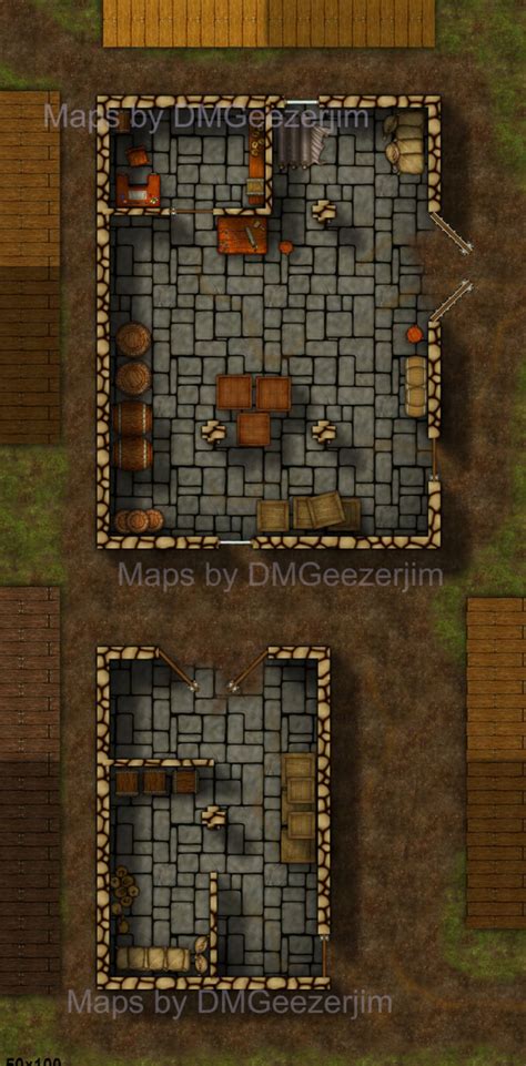 Dandd Rpg Battle Map Warehouse Map Vtt Ready Digital Map Cityurban