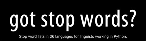 Github Pictureinthenoisegotstopwords Python Package That Makes It