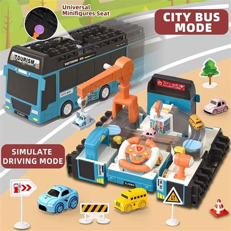 Jucarie Autobuz Multifunctional Pentru Copii Chigoods Simulator De Conducere Albastru Emag Ro