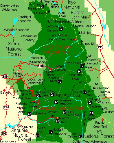 Kings Canyon And Sequoia National Parks