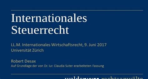 Internationales Steuerrecht