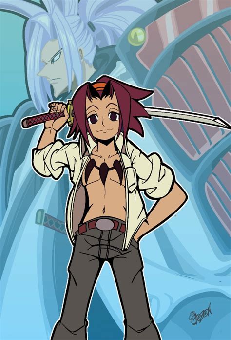 Yoh Asakura With Amidamaru Shaman King Fan Art By Tigzon On Newgrounds