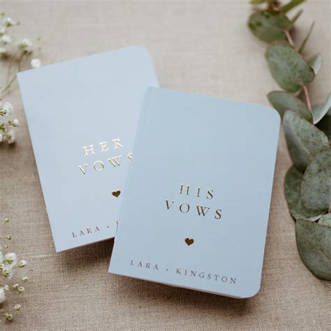Wedding Vow Books Etsy
