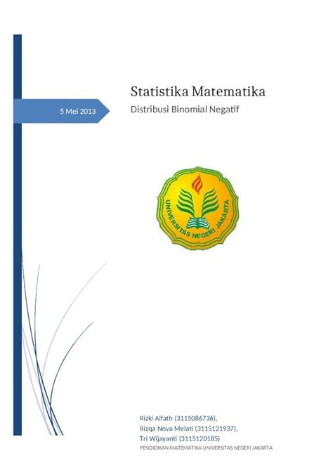 Docx Distribusi Binomial Negatif Dokumentips