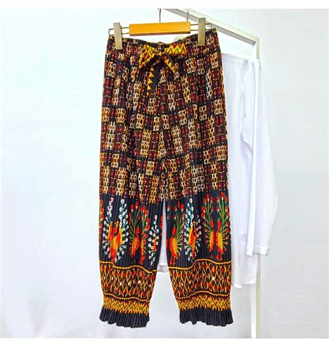 플리츠 시보리 팬츠 몸빼바지 꽃무늬 할머니 밴딩 바지 일바지 티몬