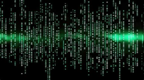 Premium Photo Green Binary Code On A Black Background