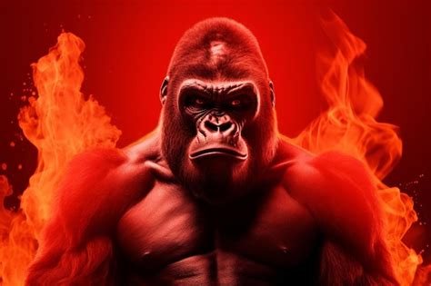 79000 Red Orange Gorilla Pictures