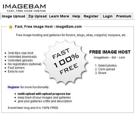 Imagebam Unlimited Image Upload And Hosting Site