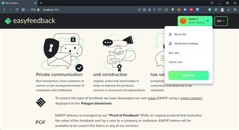 Non Admin Account Options Easyfeedback