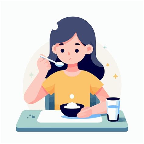 Vectors Of People Eating Their Food Premium Ai Generated Vector