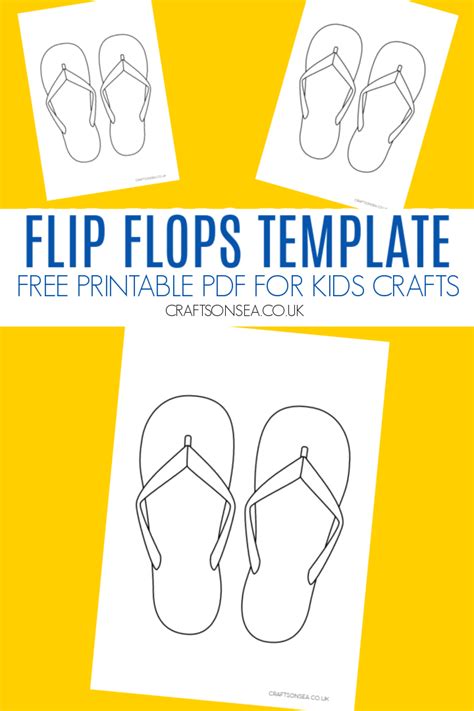 Flip Flop Template Printable Free