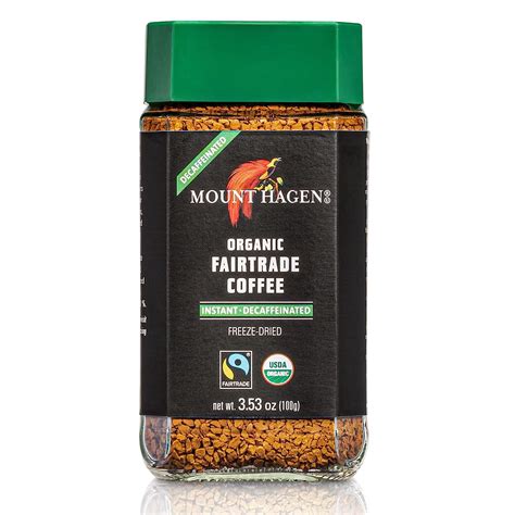Mount Hagen Organic Freeze Dried Instant Decaf Coffee 353oz Fair