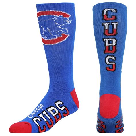 Chicago Cubs Flip Side Socks Royal Bluered