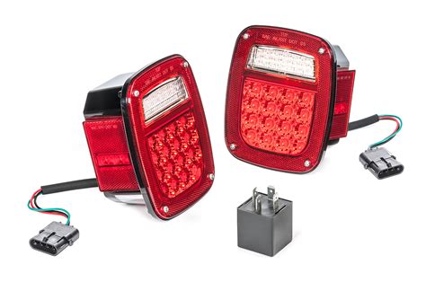 Quadratec Led Tail Light Kit For 97 06 Jeep Wrangler Tj