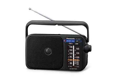Портативный FM/AM радиоприемник Panasonic RF-2400DEE-K купить по низкой ...