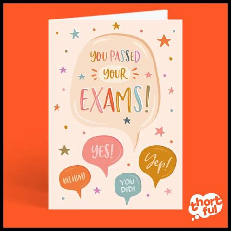 Cute Congratulations Exam Card You Passed Your Exams Thortful In 2025 Exam Cards Well