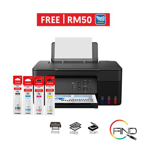 Canon Pixma G2730 3 In 1 Aio Printscancopy Refill Ink Tank Printer