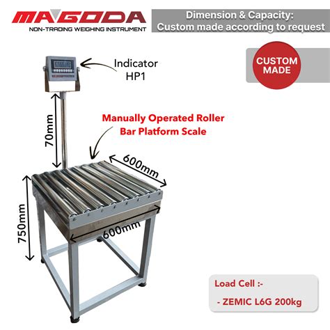 Platform Scale With Roller Bar Magoda Weighing Instrument
