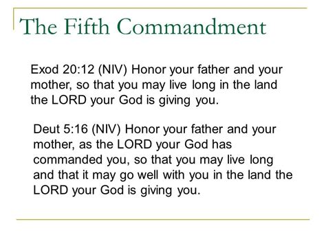 Fifth Commandment