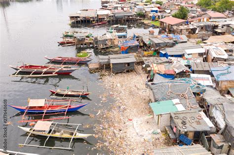 Houses And Boats Of The Poor Inhabitants Of Manila Dwelling Poor In