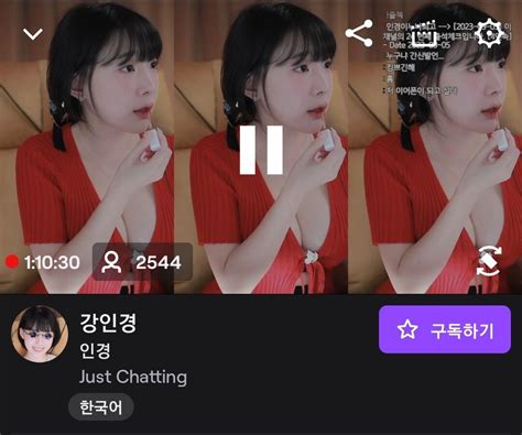 오늘의 여캠 강인경 치지직 에펨코리아