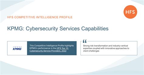 Kpmg Cybersecurity Services Capabilities 2022 Hfs Research