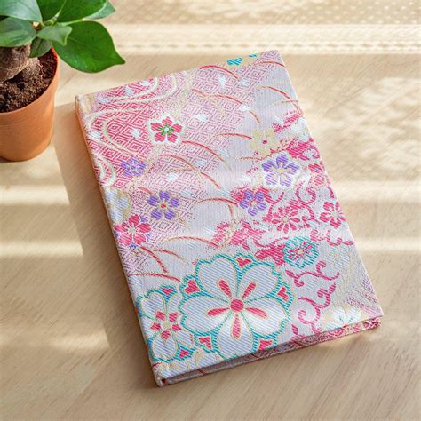 Nishijin Textile Sakura Brocade Notebook Japanese Stationery Store