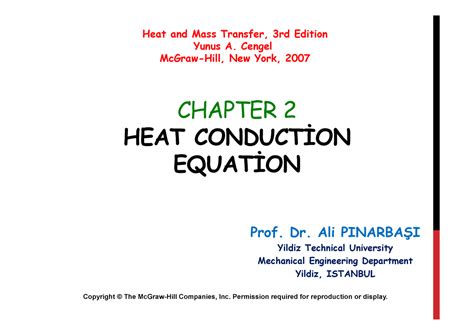Chap02 Heat Conduction Equation 14 Ekim Chapter 2 Heat Conductİon