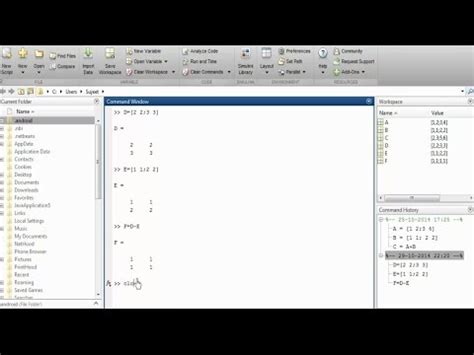 Learn MATLAB Basics Part Different Windows In MATLAB Mind Luster