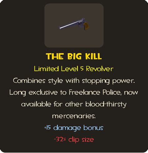Making The Big Kill In To An Actual Weapon Rtf2