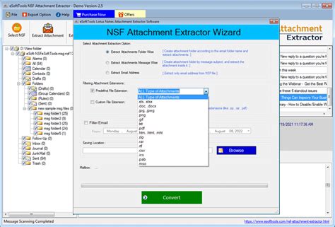 How To Extract Attachments And Email Address From Nsf Files