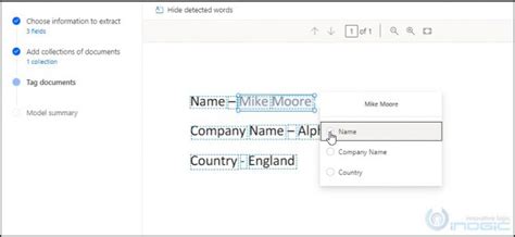 microsoft document automation application using ai builder form processing model microsoft