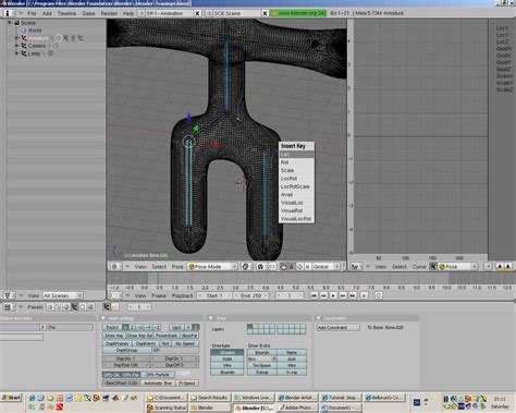 problem with animating armature animation and rigging blender