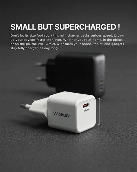 Winkey Tiny But Mighty Winkey 20w Mini Charger Power Up Fast Anywhere Anytime ⚡
