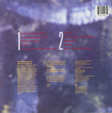 Randy Crawford Abstract Emotions Us Vinyl Lp —