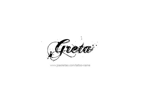 Greta Name Tattoo Designs