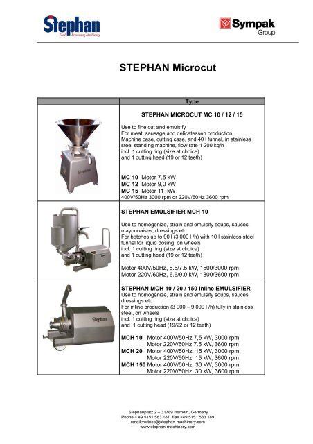 Stephan Microcut