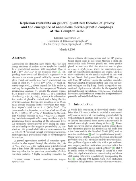 Keplerian Restraints On General Quantized Theories Of Gravity Pdf