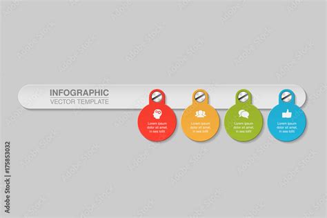 Vector Infographic Template For Diagram Graph Presentation Chart Business Concept With 4