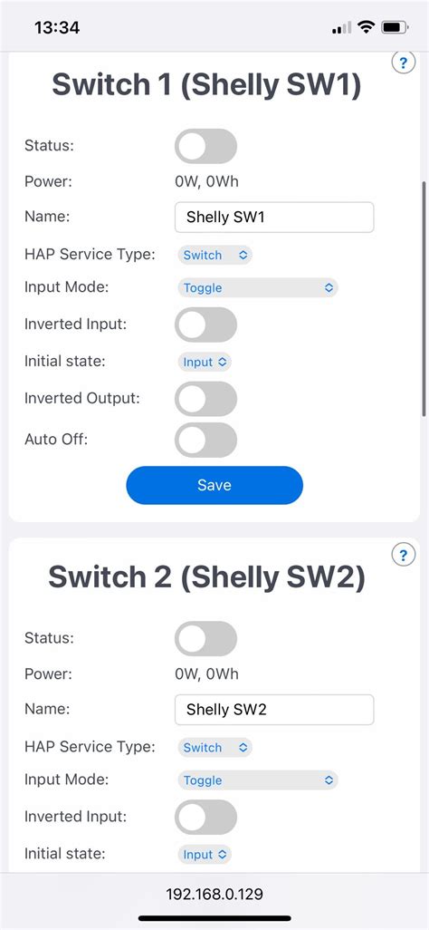 Replacement Switch App Setting Issue Mongoose Os Apps Shelly Homekit GitHub