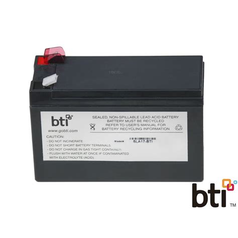 Battery Technology Bti Replacement Rbc17 For Apcups Lead Acidcompatible